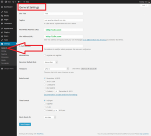 General Setting in WordPress - W3schools
