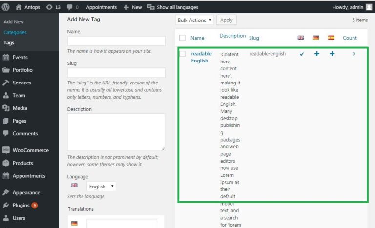 Add Tags in WordPress - W3schools