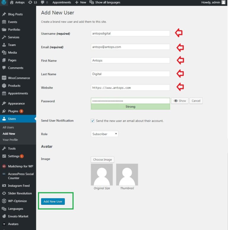 Add Users in WordPress - W3schools