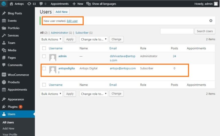 Add Users in WordPress - W3schools