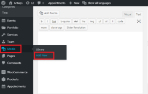 Add Media in WordPress - W3schools