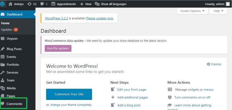 Edit Comments in WordPress - W3schools