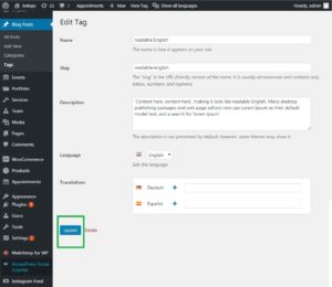 Edit Tags in WordPress - W3schools
