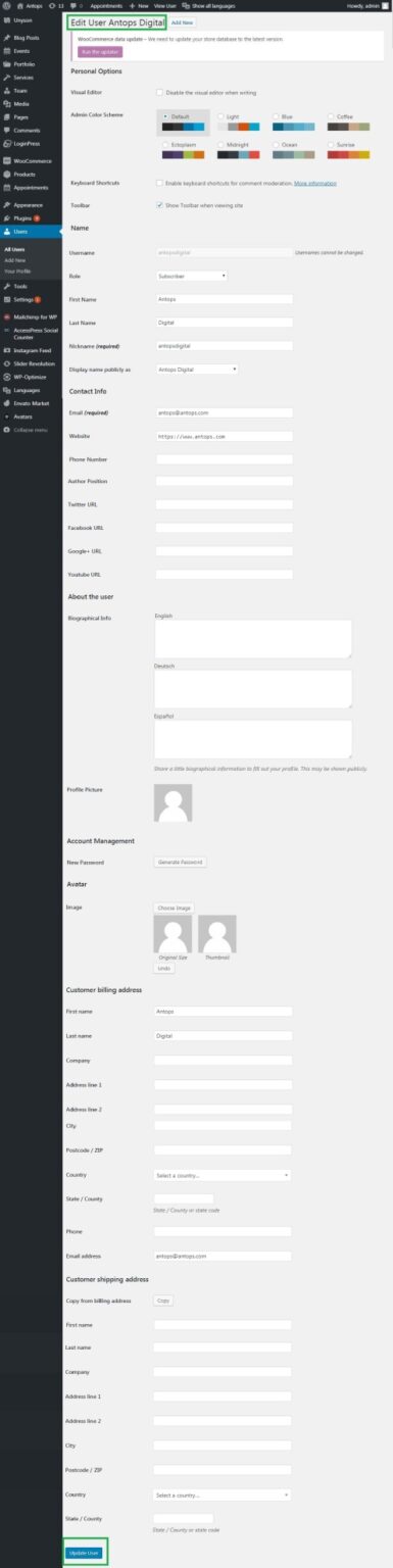 Edit Users in WordPress - W3schools