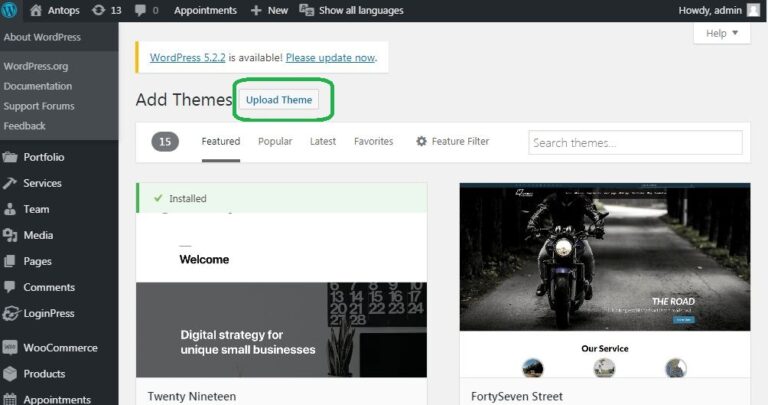 Theme Management in WordPress - W3schools