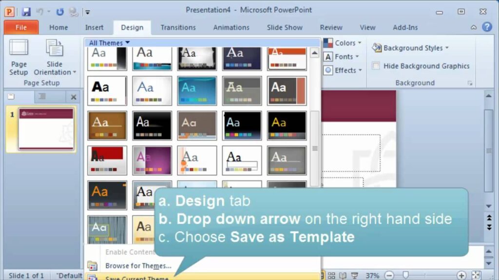 How To Change The Background Of A Theme In Power Point W3schools