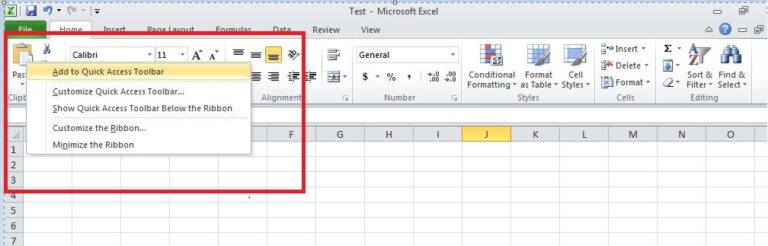 What is Quick Access Toolbar in Excel? - W3schools
