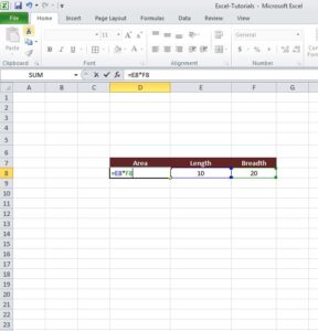 Excel Creating Formulas - W3schools