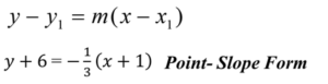 Point slope form of a straight line - W3schools