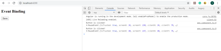 Angular 8 Event Binding - W3schools