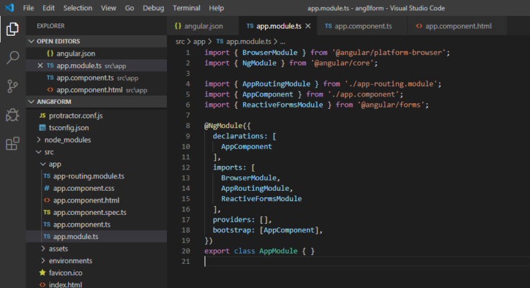 Angular 8 Forms - W3schools