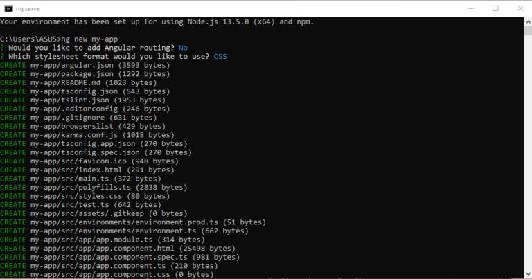 Hello World Angular 7 - W3schools