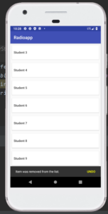 Android Swipe to Delete RecyclerView items with UNDO - W3schools