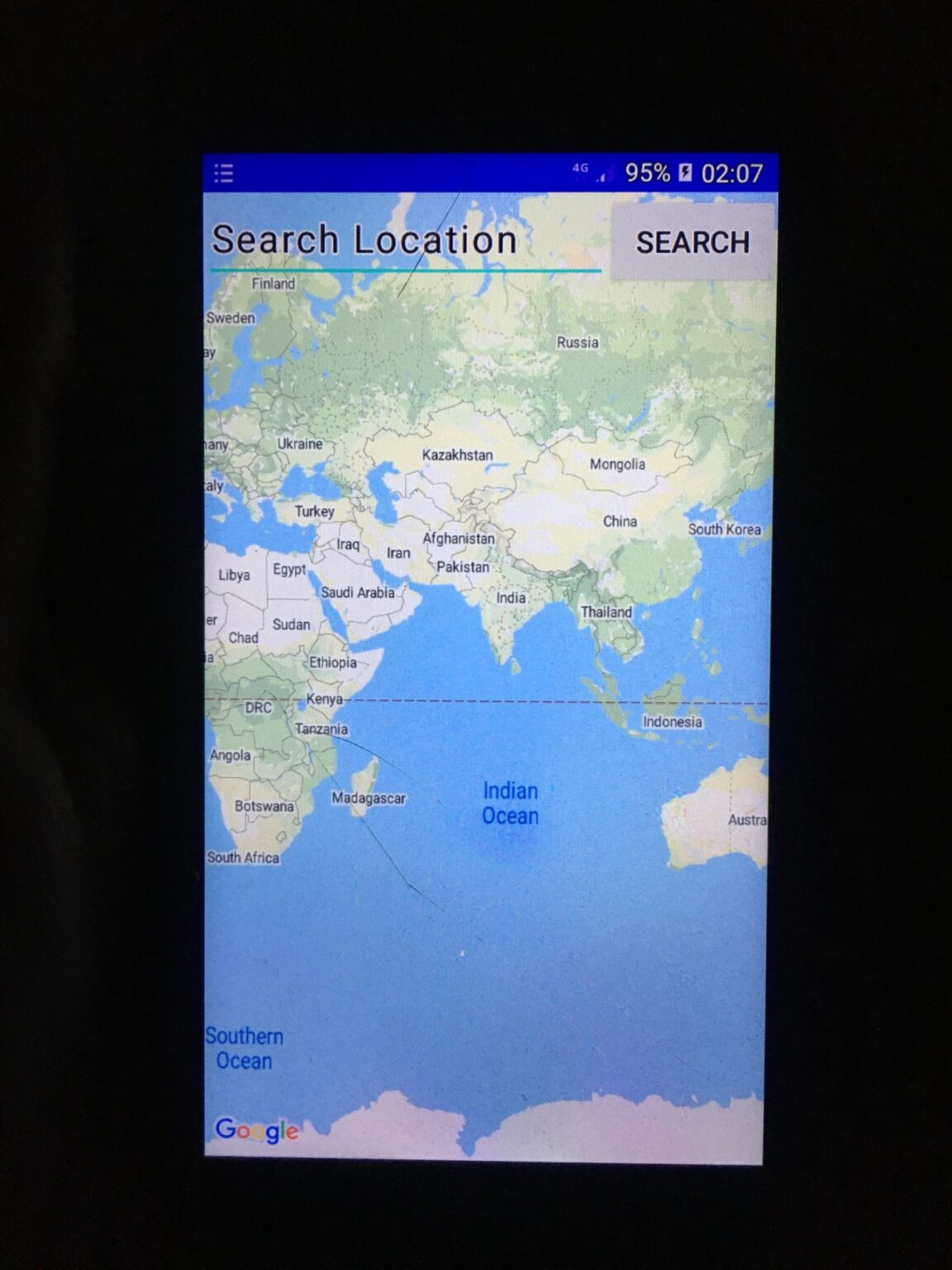 Android Google Map Search Location using Geocoder - W3schools