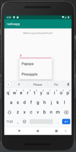 AutoCompleteTextView Android - W3schools