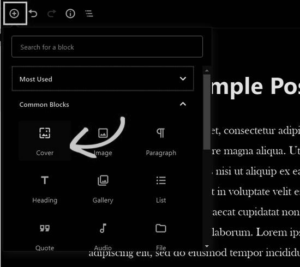 How to Add Cover Images in WordPress Posts and Pages? - W3schools